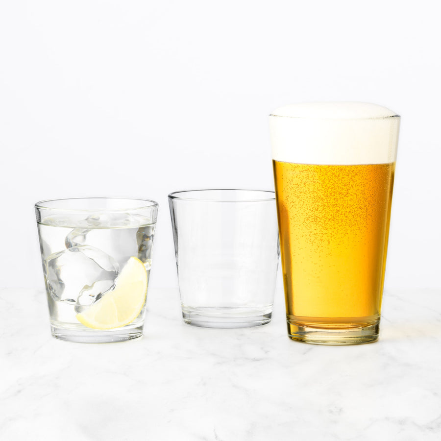 Libbey Restaurant Basics Stacking Double Old Fashioned Glasses, 12 oun ...