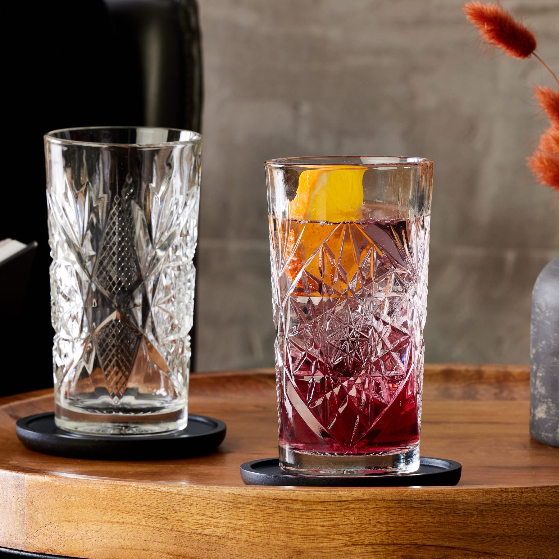 Libbey Hobstar Cooler Glasses, 16 ounce, Set of 4 – Libbey Shop