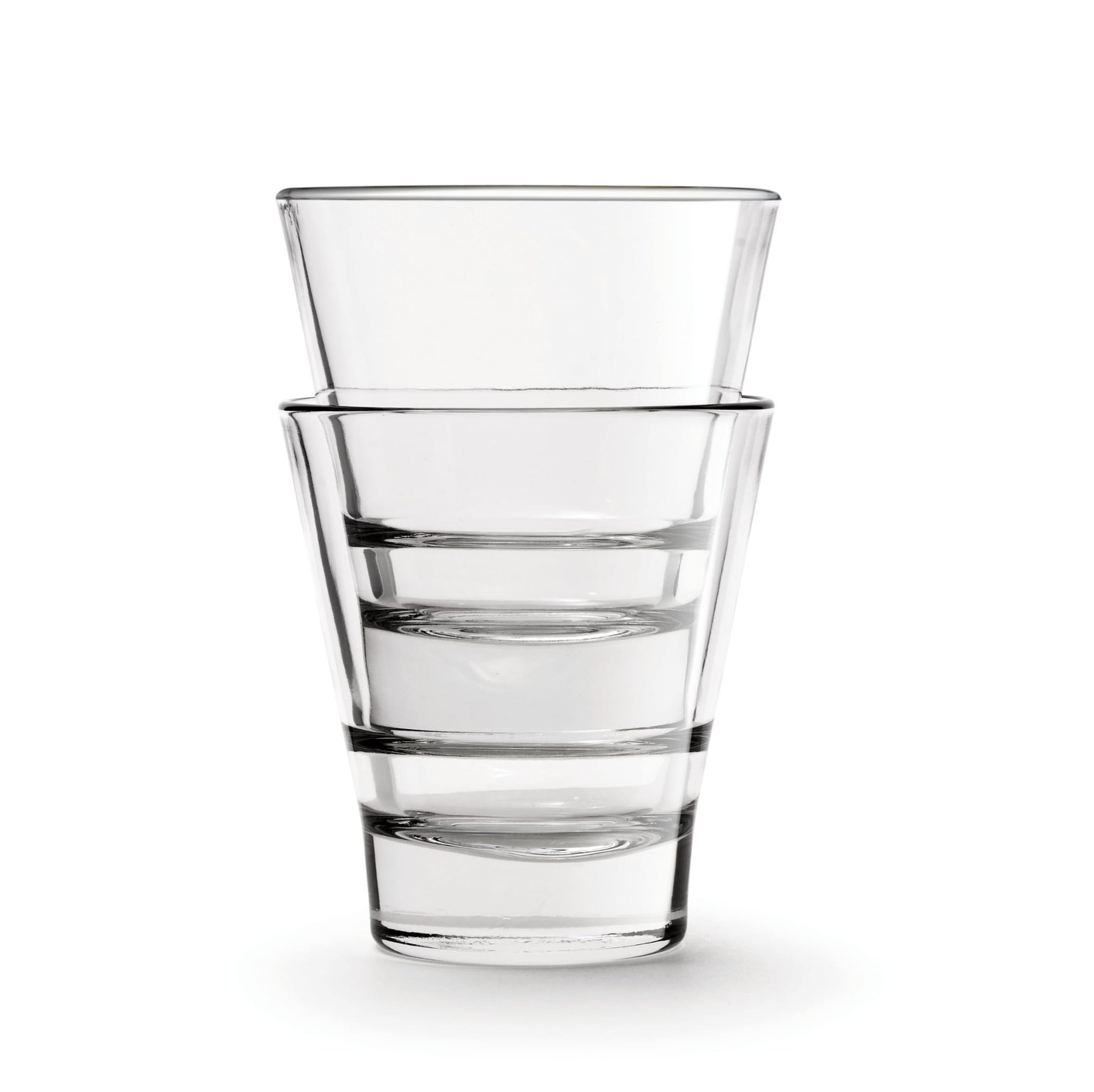 Libbey Endeavor Stacking Double Old Fashioned Glasses, 12 ounce, Set o ...