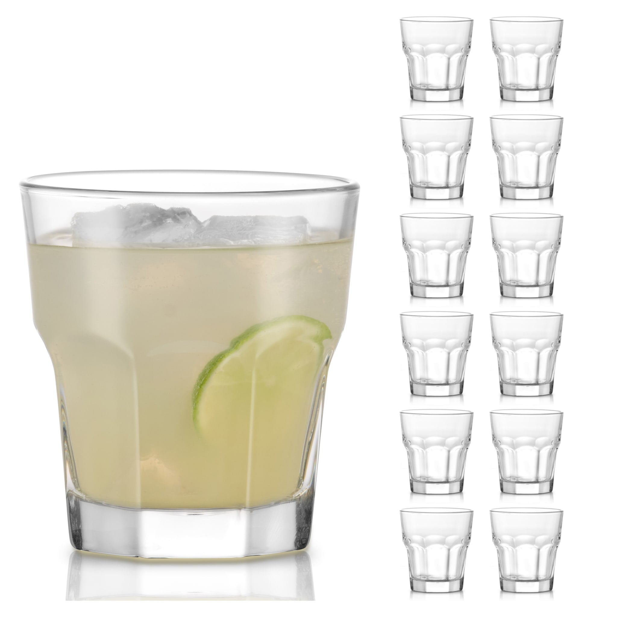 Libbey Gibraltar DuraTuff Double Old Fashioned Rocks Glasses, 12 Ounce ...