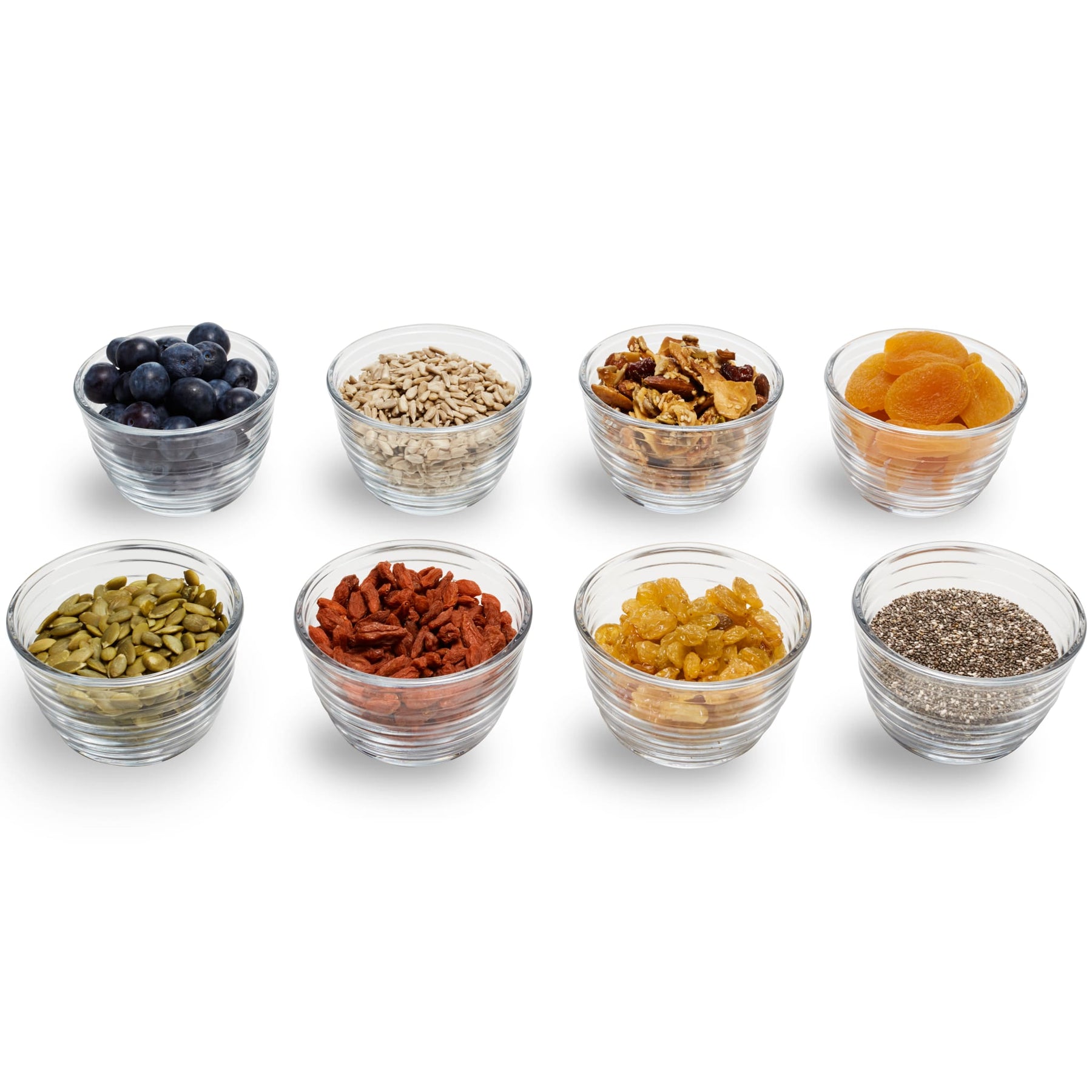 Libbey Small Glass Bowls With Lids 625 Ounce Set Of 8 Libbey Shop